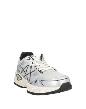 Armani Exchange Textile Fibers Low-top Sneakers - Silver
