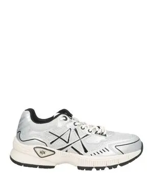 Armani Exchange Textile Fibers Low-top Sneakers - Silver