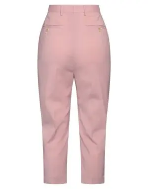 Rick Owens Antique Rose Virgin Wool Tapered Cropped Pants