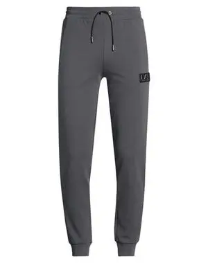 EA7 Man Pants Midnight Blue Size L Polyester, Cotton Grey
