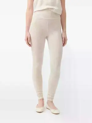 American Vintage Ypawood Elasticated Leggings - Neutrals