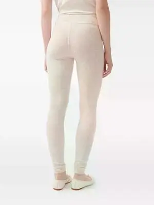 American Vintage Ypawood Elasticated Leggings - Neutrals