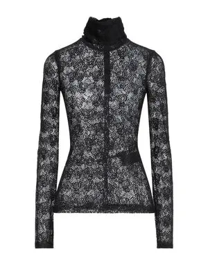 Liviana Conti Long Sleeve Lace Turtleneck Top