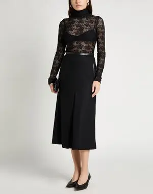 Liviana Conti Long Sleeve Lace Turtleneck Top