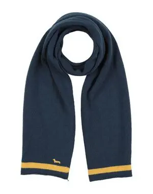 HARMONT & BLAINE Man Scarf Light Brown Size - Wool, Cashmere Navy