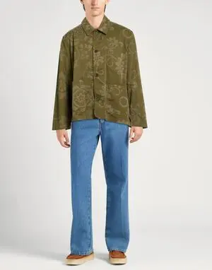 You Must Create Cotton Blend Floral Print Overshirt