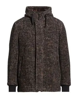 Herno Wool And Alpaca Wool Blend Jacket With Herringbone Pattern