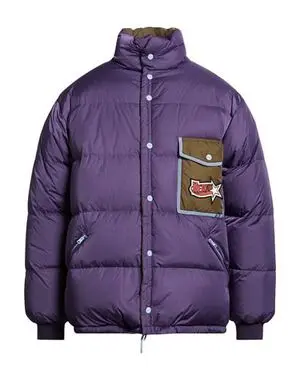 Herno Dark Polyamide Quilted Down Jacket - Purple