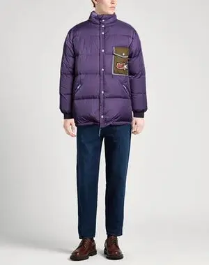 Herno Dark Polyamide Quilted Down Jacket - Purple