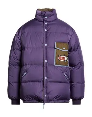 Herno Dark Polyamide Quilted Down Jacket - Purple