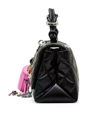 Marc Jacobs The Charm Quilted Dual Convertible Shoulder Bag - Black
