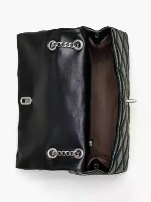 Marc Jacobs The Charm Quilted Dual Convertible Shoulder Bag - Black
