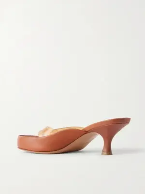 Chloé Junie Tpu And Leather Sandals - Brown