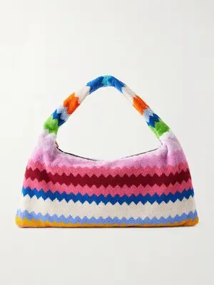 Missoni Striped Cotton-terry Shoulder Bag - Multi