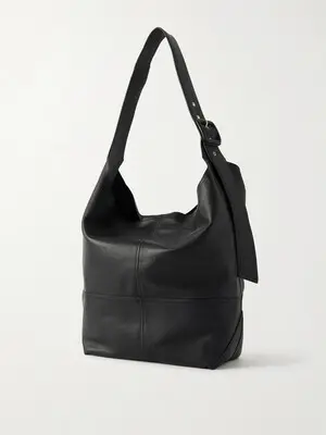 AMI Paris Etienne Buckled Leather Crossbody Bag