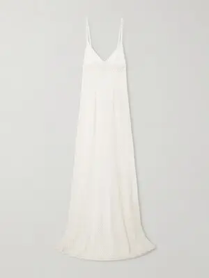 Kiki De Montparnasse Crocheted Silk Maxi Dress