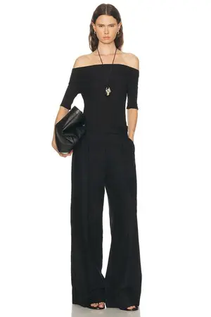 LEMAIRE Short Sleeve Twisted Top