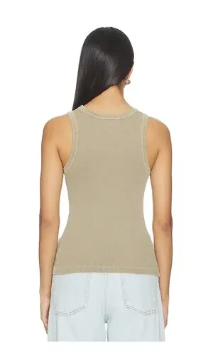 AGOLDE Poppy Ribbed Tank Top - Sage