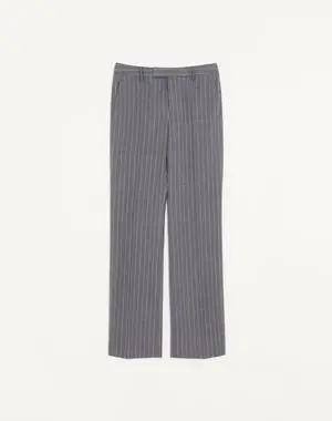 Valentino Garavani Wool Pinstripe Tailored Trousers