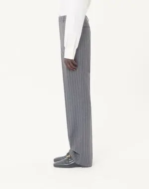 Valentino Garavani Wool Pinstripe Tailored Trousers