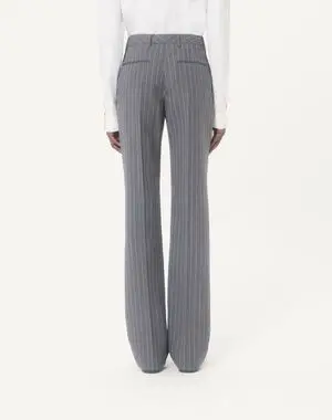 Valentino Garavani Wool Pinstripe Tailored Trousers