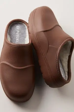 FUBUKI Nozawa Clogs Dark Brown