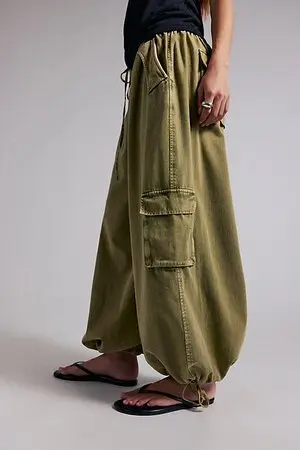 Free People Bobbi Cargo Trousers - Army