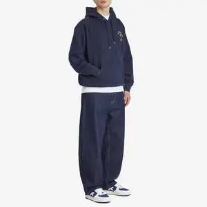 A BATHING APE 1st Camo College Logo Hoodie - Navy