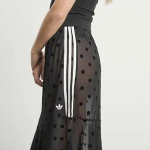 Adidas Polka Dot Sheer Midi Skirt