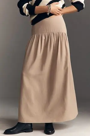 BAYSE Delphine Drop-waist Maxi Skirt