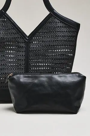 SHIRALEAH Tosca Woven Tote Bag