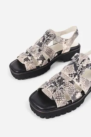Intentionally Blank Haddie Fisherman Sandals - Snake