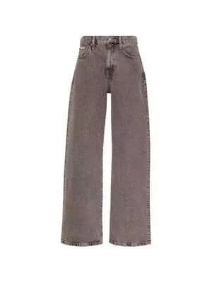 Calvin Klein Logo Patch Wide-leg Jeans