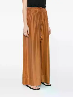 FORTE_FORTE Drawstring Satin Trousers