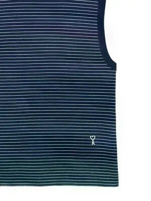 AMI Paris Striped Tank Top