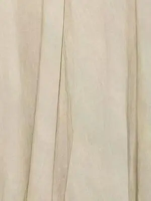 120% Lino Pleated A-line Midi Skirt