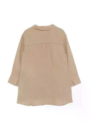 120% Lino Collared Linen Shirt