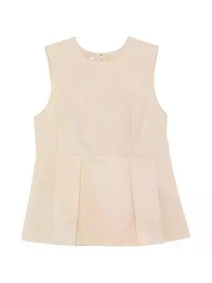 Vince Sleeveless Pleated Blouse