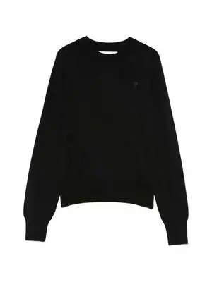 AMI Paris Crewneck Jumper With Front Detail