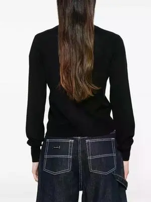 AMI Paris Crewneck Jumper With Front Detail