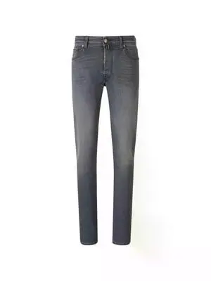 Jacob Cohen Logo-patch Jeans - Grey