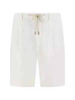 Boggi Milano Drawcord Linen Shorts