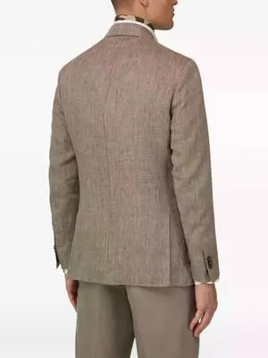 Boggi Milano Single-breasted Linen Blazer