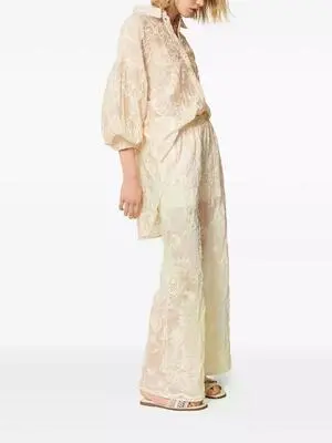 TWINSET Embroidered Palazzo Pants