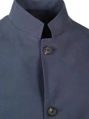 Eleventy Button Patch-pocket Jacket - Blue