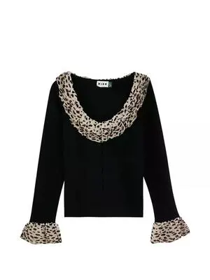 Rixo Laurel Ruffled Cardigan