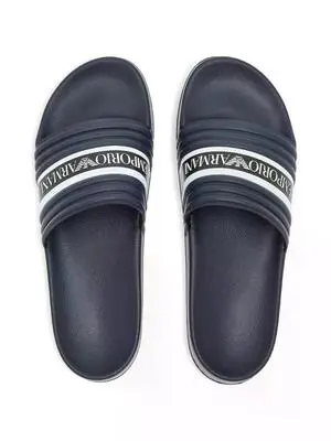 Emporio Armani Striped Slides