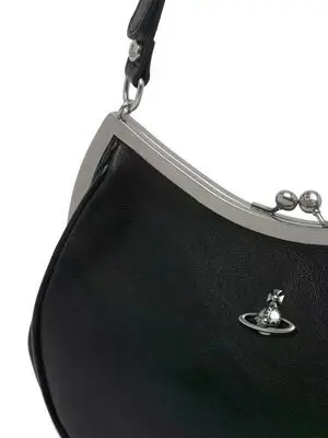 VIVIENNE WESTWOOD Orb-plaque Shoulder Bag - Black