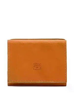 Il Bisonte Grained Foldover Wallet - Brown