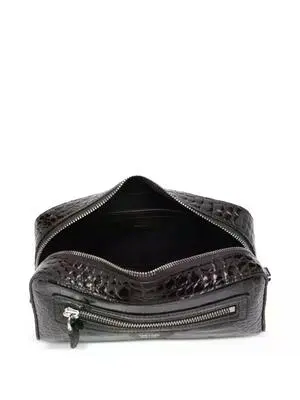 TOM FORD Crocodile-embossed Wash Bag